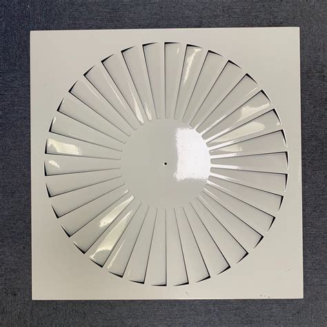 Powder Coated Square Ventilation Swirl Diffuser Gi Ceiling Return Air