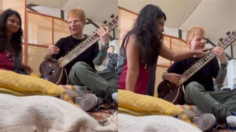 Ed Sheeran Impresses Fans With Sitar Rendition Of Shape Of You Watch Video