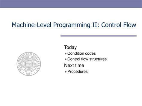 Ppt Machine Level Programming Ii Control Flow Powerpoint
