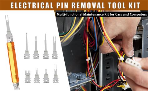 Amazon Com CHGJ Electrical Pin Removal Tool Kit Double Tip Replacement Terminal Removal Tool