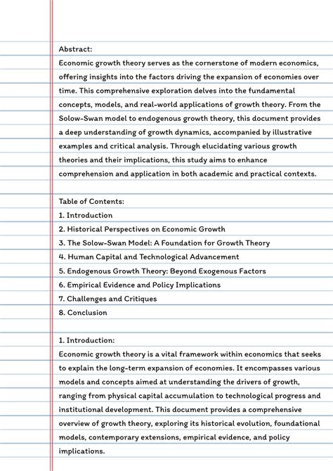 Solution Exploring Economic Growth Theory Models Dynamics And Real