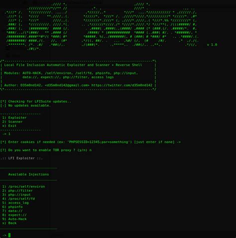 lfisuite totally automatic lfi exploiter reverse shell and