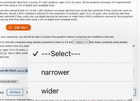 An Article Summarizes Data From A Survey Of 1001