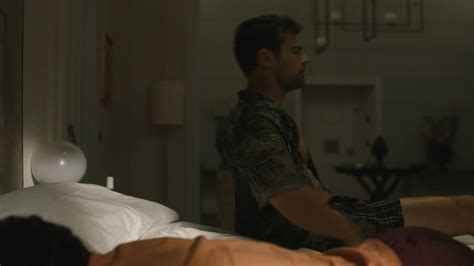 Auscaps Theo James Shirtless In The White Lotus In The Sandbox