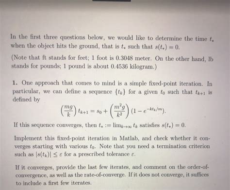 Solved An Object Falling Vertically Through The Air Is