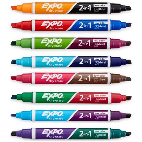 Bulk Expo Dry Erase Markers 2 In 1 8 Pk Wholesale School Supplies