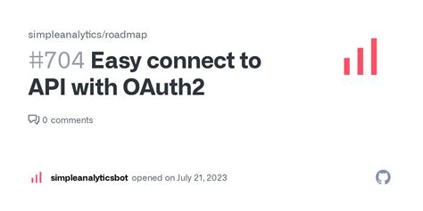 easy connect to api with oauth2 · issue 704 · simpleanalytics roadmap