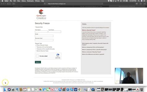 Corelogic Website Security Freeze