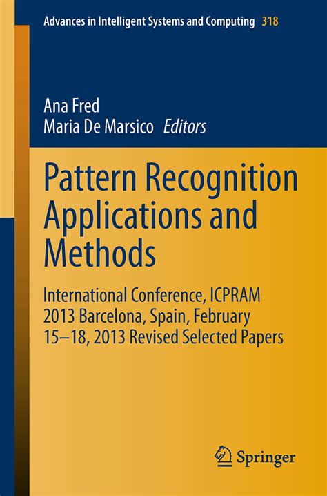 Pattern Recognition Applications And Methods