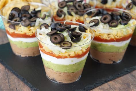 Easy 7 Layer Dip Cups Savored Sips