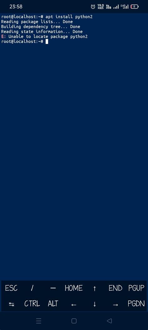why am i not able to install python package in root user r termux