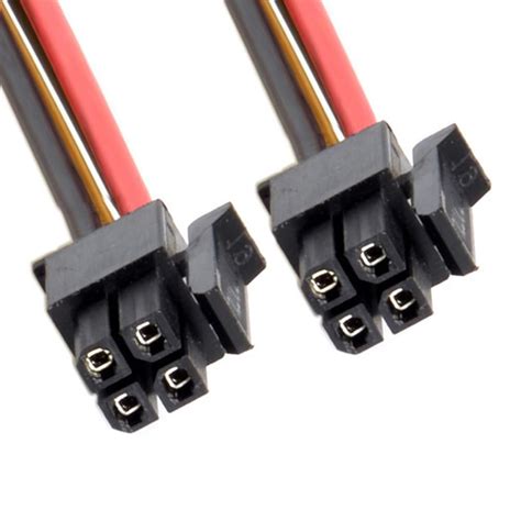 Xiwai Atx Power Cable For Molex Micro Fit Connector 4pin Male To 4 Pin Male Power 12v Cable 60cm