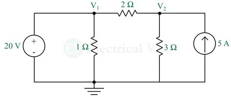 Nodal Analysis Explanation And Examples Electrical Vani