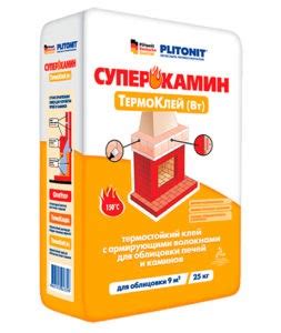 Клей для облицовки печей и каминов Plitonit СуперКамин ТермоКлей ВТ 25 ...