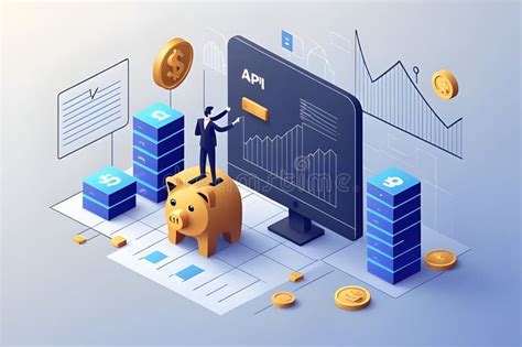 Banking Api Concept Illustration Stock Illustration Illustration Of