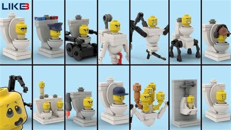 Skibidi Toilet Lego Mega Compilation Every Character 45 Off