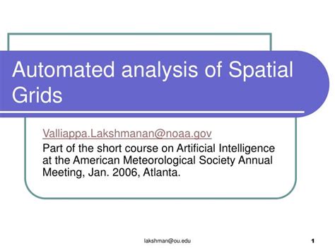 Ppt Automated Analysis Of Spatial Grids Powerpoint Presentation Free