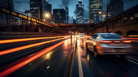 Capturing The Dynamic Energy Of Urban Traffic Generative Ai Stock Illustration Illustration