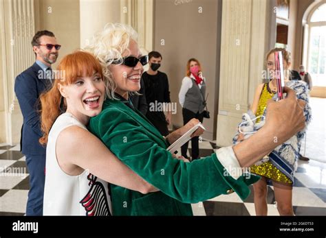Paris France 05th July 2021 Jessica Chastain And Ellen Von Unwerth