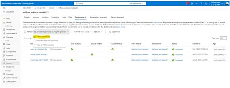Les Outils Azure Dia Responsable Le Responsible Ai Dashboard Le