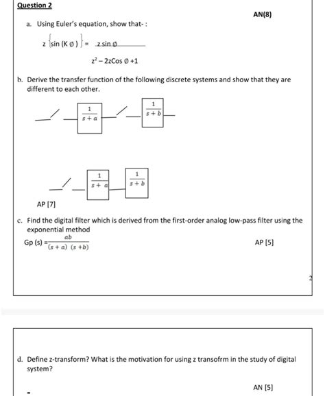 solved a using euler s equation show that