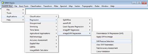 envi classic menu with integrated enmap box sub menu download