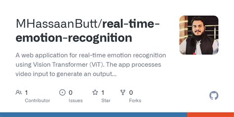 Github Mhassaanbuttreal Time Emotion Recognition A Web Application