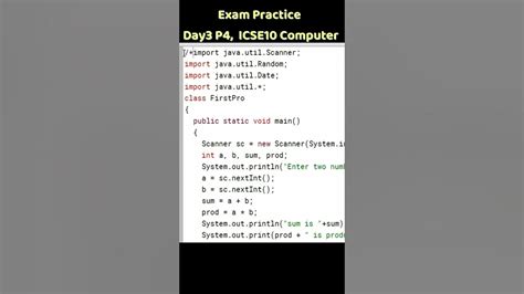 Day 3 P4 Daily Exam Practice For Icse 10 Computer Utilscanner Class