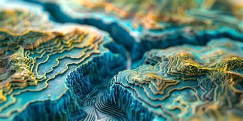 3d Design Of Isolated Lidar Topographic Map Of Hot Springs National