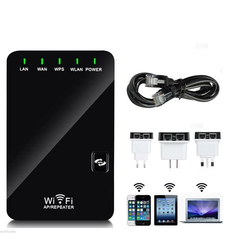 Portable Repeater Wifi Router Mbps B G N Signal Antennas Boosters Extend Amplifier