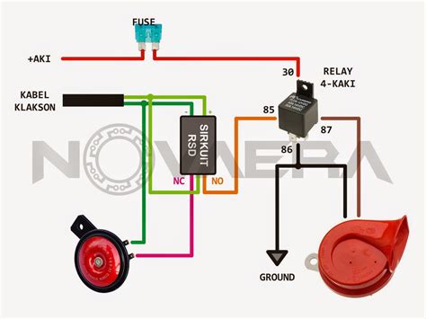 Rangkaian Klakson Dengan Relay Seputar Info Tentang Otomotif