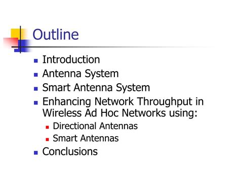 Ppt Enhancing Network Throughput In Wireless Ad Hoc Networks Using