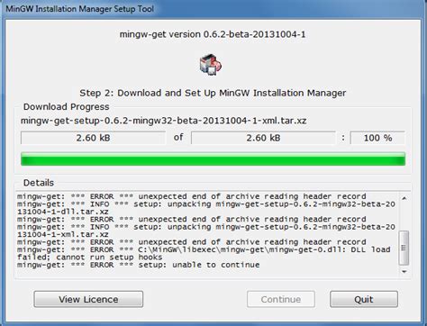 Windows Mingw Installation Fail Stack Overflow