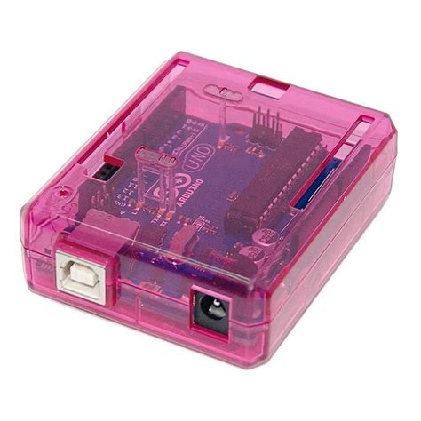 Pink Protective Case For Arduino Uno The Pi Hut