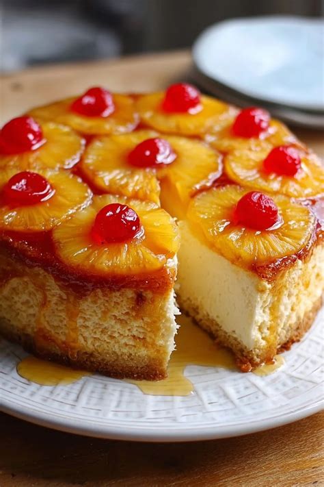 Pineapple Upside Down Cheesecake Cake Eat Explore Cook
