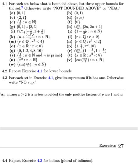 solved above list three upper bounds for for each set below