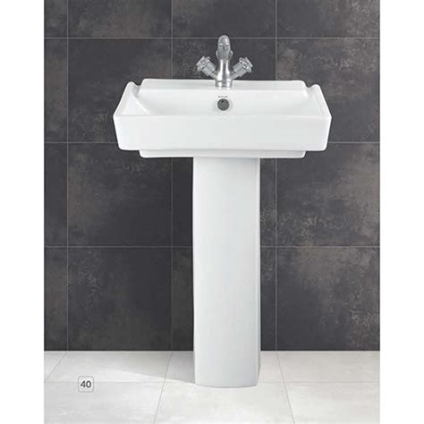 White 575x450x835mm Nuwella Pedestal Wash Basin At Best Price In Nagpur