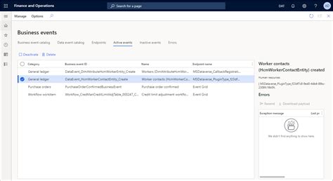 Subscribe To Events In Dataverse Finance And Operations Dynamics 365 Microsoft Learn