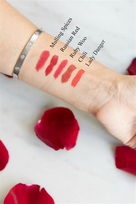 mac lipstick russian red vs ruby woo