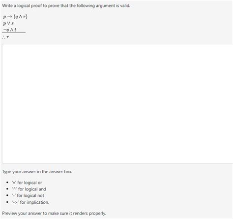 Write a logical proof to prove that the following | Chegg.com