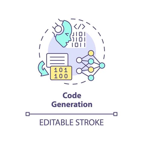 Code Generation Multi Color Concept Icon Software Development Assistance Artificial