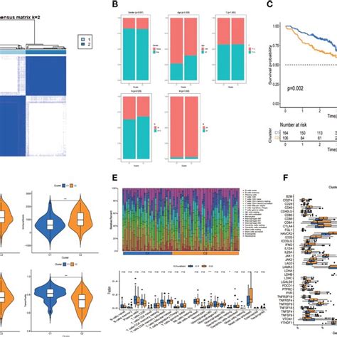 Clusters Analysis A Tumor Related Cell Cell Comunication Genes