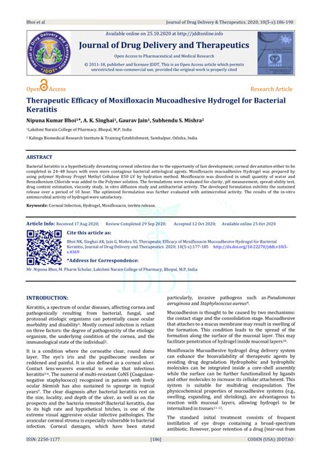 Pdf Formulation Characterization And Evaluation Of Tramadol Hydrochloride Hydrogel