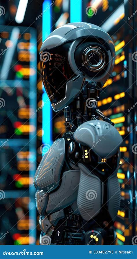illustration 3d model aidriven stock market analysis and trading