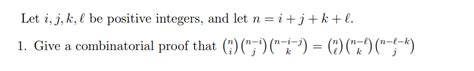 solved let i j k ℓ be positive integers and let n i j k ℓ