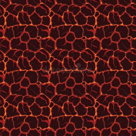 Cartoon Game Texture Lava Surface Seamless Pattern Game Asset Walls And Environment Background