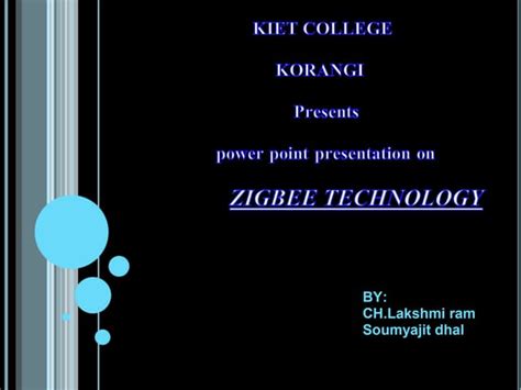 Zigbee 2 Ppt
