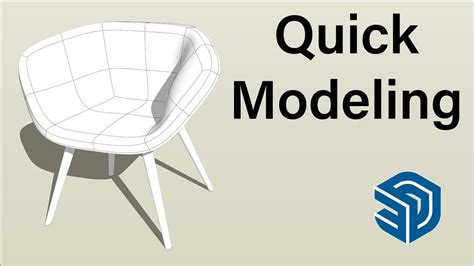 Quick Chair Modeling Video In Sketchup Youtube