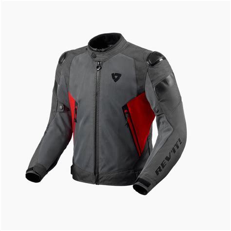 Chaqueta Revit Control Air H2o Gris Rojo
