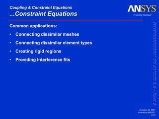 ANSYS Coupling Ppt Physics Science
